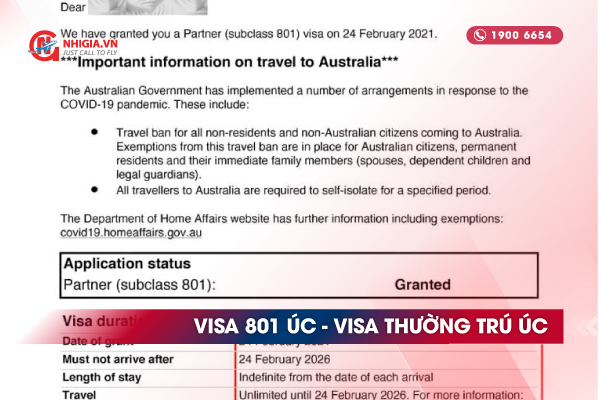 Visa Úc 820/801 - Định cư Úc diện hôn nhân (nộp trong nước Úc)